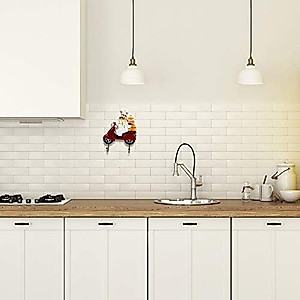 LUOZZY Fat Chef Hooks Decor Chef Hook Hanger Kitchen Wall Hanger Apron Hook Wall Mount Pan Racks for Kitchen