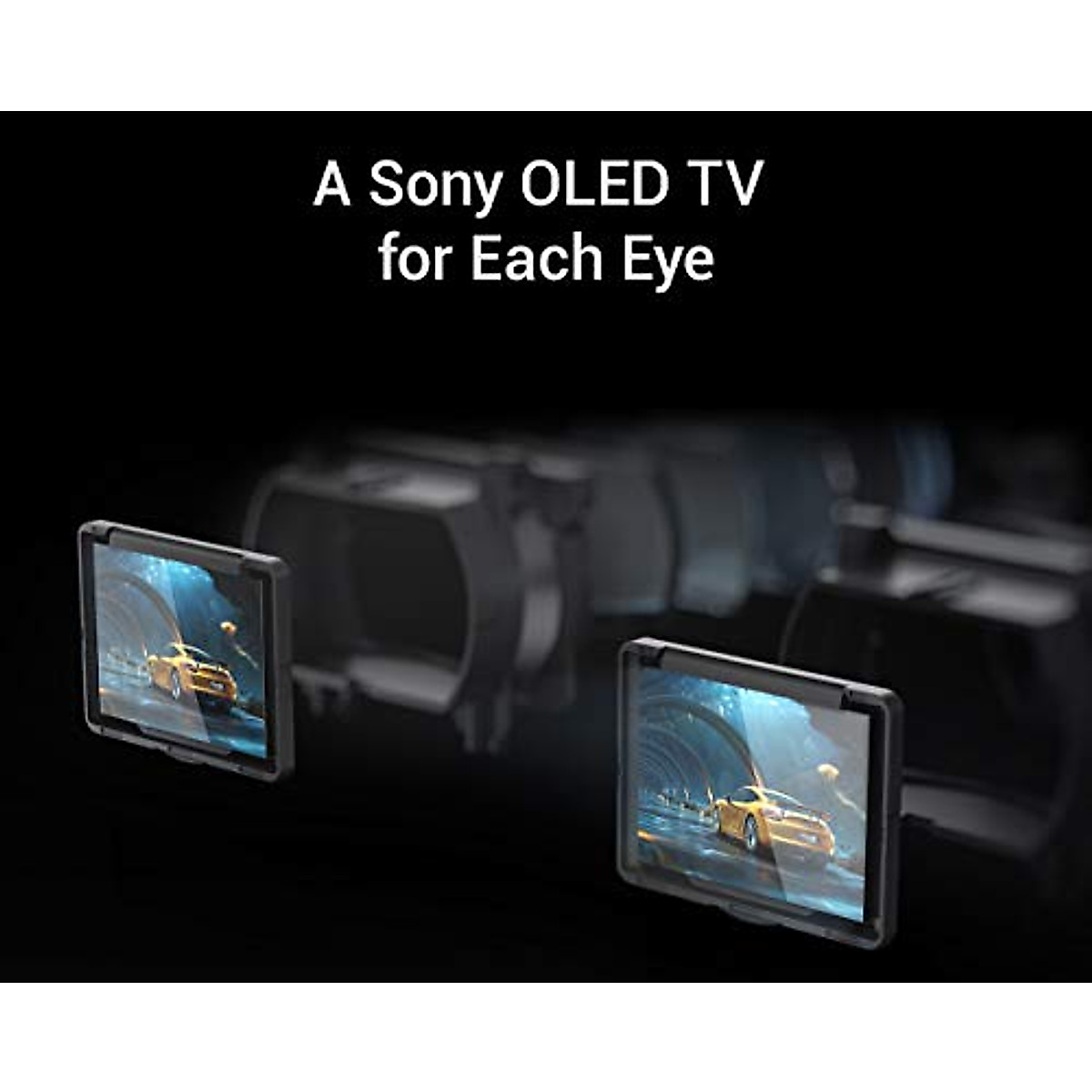 Goovis Young T2 Head-Mounted Display Personal Mobile Cinema with AM-OLED Display HMD for Gaming and Movies Compatible with Laptop Tablet Smartphone