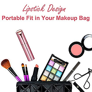 Rosarden Facial Hair Removal for Women, Mini Hair Remover, Electric Razor Shaver Portable Bikini Epilator for Lips, Chin, Armpit, Peach Fuzz, Fingers, Arms, Legs, Body and USB Rechargeable