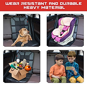 Kaiphy Car Seat Protector - Thick Padding - Durable, Waterproof Fabric, Leather Reinforced Corners (Black, XL)