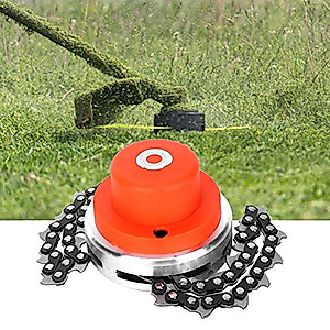 Walfront Multifunctional Spiral Chain Trimmer Head Replacement Head Garden Lawn Mower Accessories Outdoor Grass Trimmer 148*115*70mm