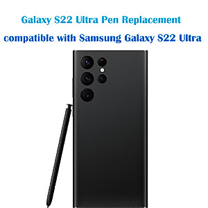 Galaxy S22 Ultra Pen Replacement for Samsung Galaxy S22 Ultra 5G SM-S908 S Pen Stylus Pen Touch Pen with S22 Pen Tips/Nibs Without Bluetooth(Black)