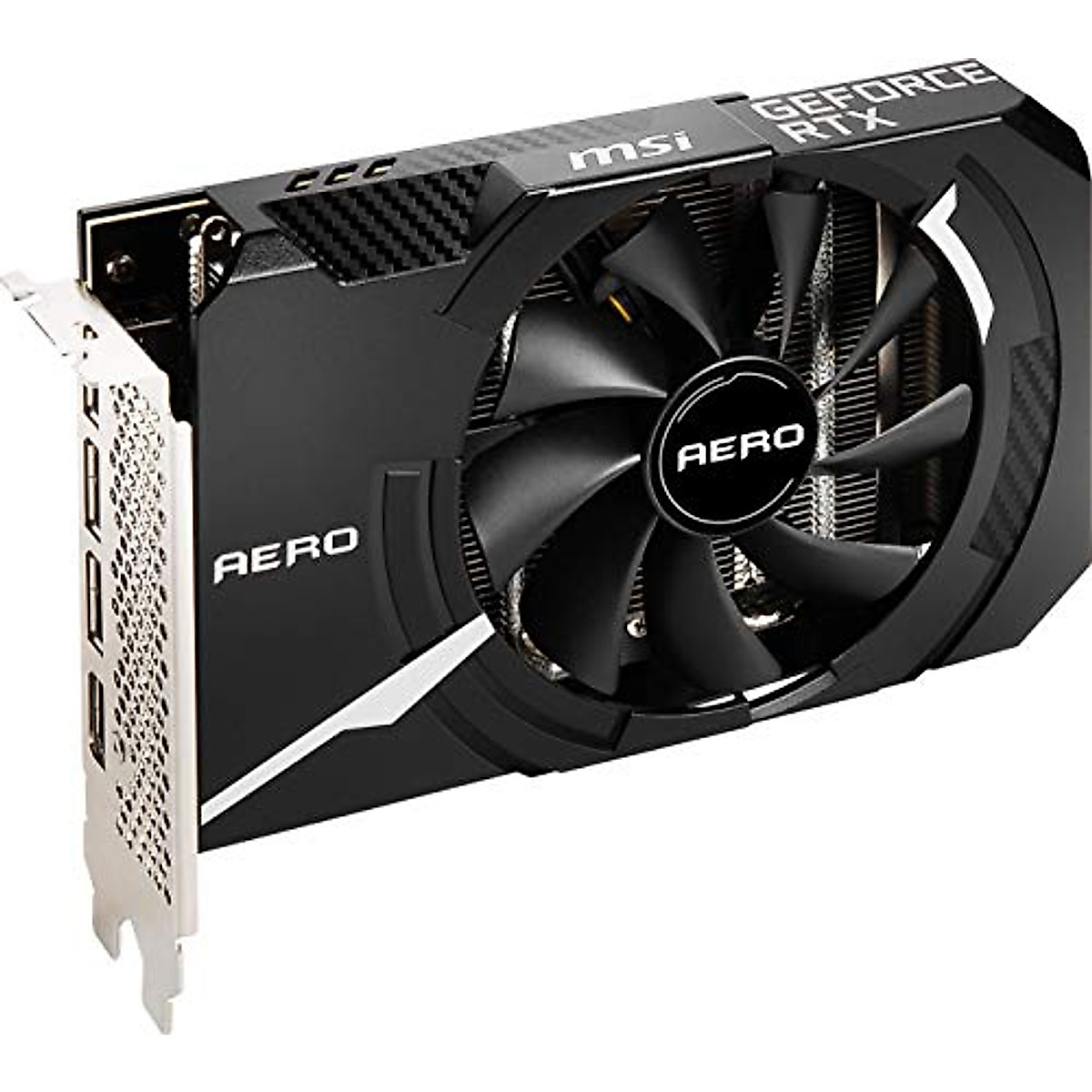 MSI Gaming GeForce RTX 3060 12GB GDRR6 192-Bit HDMI/DP PCIe 4 Single Fan Ampere OC ITX Graphics Card (RTX 3060 AERO ITX 12G OC)