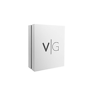 Vinglacé Wine Bottle Chiller Gift Set- Portable Stainless Steel Wine Cooler with 2 Stemless Wine Glasses, White