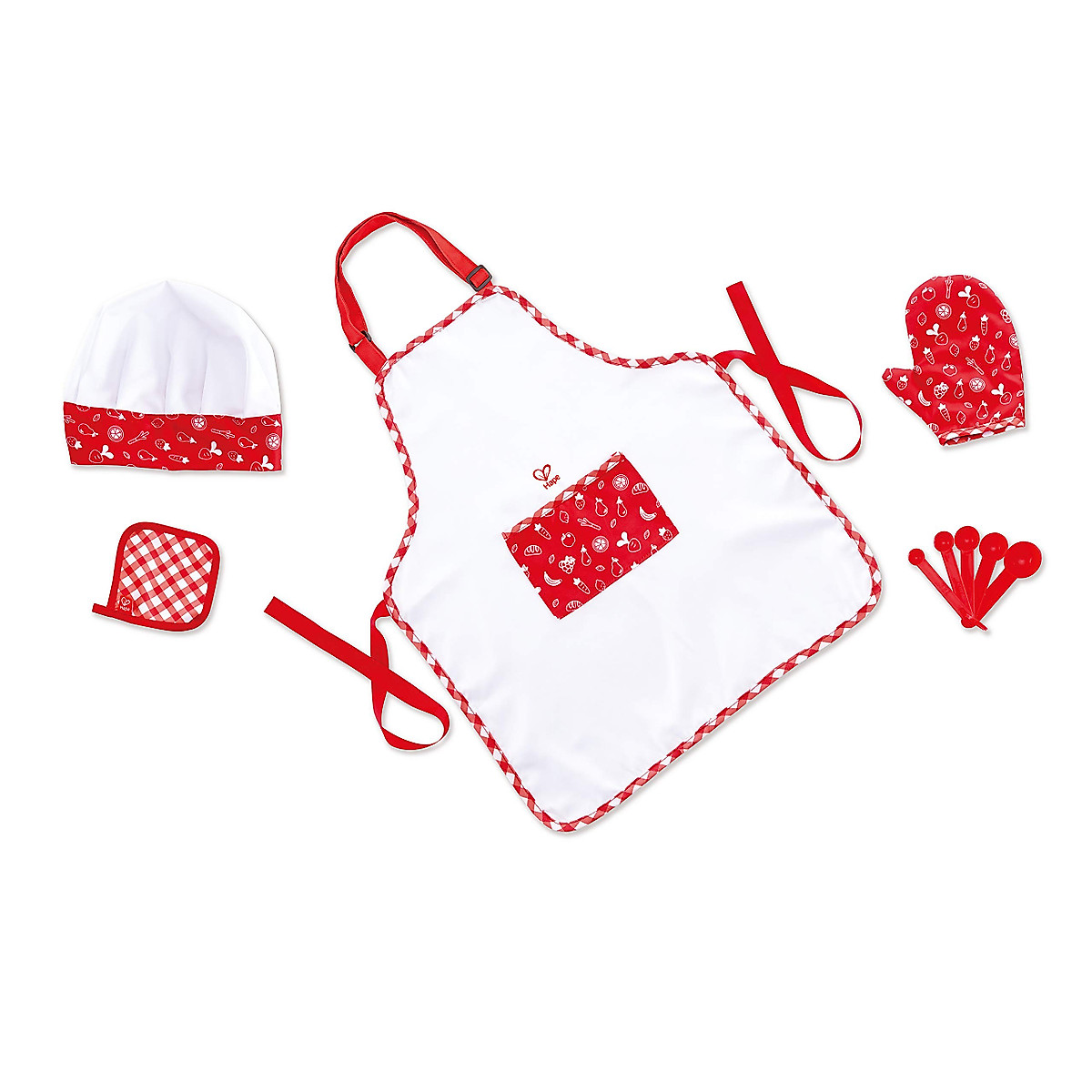 Hape Chef Pack | Chef Dress Up Play Set with Cooking Accessories for Kids