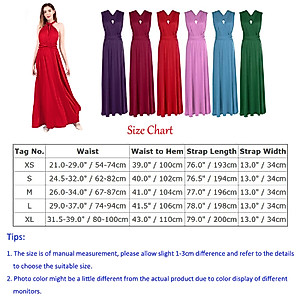 IBTOM CASTLE Women's Transformer/Wrap Solid Maxi Cocktail Dress (4/XS, White)