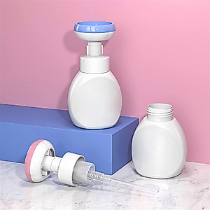 Soap Dispensers Soap Dispenser 300ml Flower Liquid Soap Dispenser Floral Foam Soap Bottle Pump Plastic Pressing Type Soap Dispenser Countertop