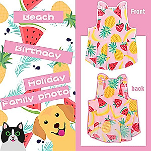 Hawaiian Shirt for Dog - Dog Hawaiian Shirt, Dog Hawaiian Dress for Small Dogs, Dog Clothes for Small Dogs Girl