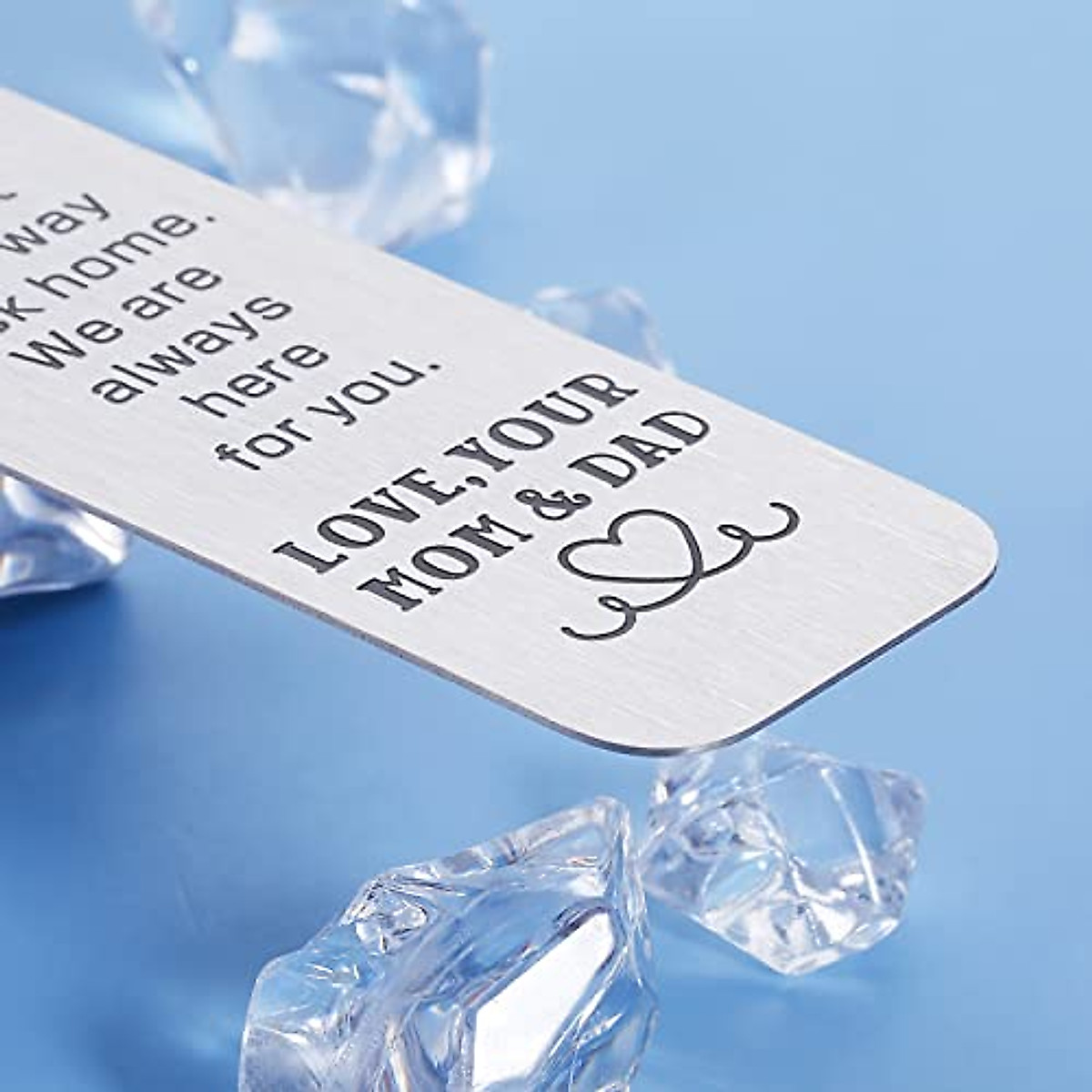 Christmas Gifts for Daughter from Mom and Dad Inspirational Bookmark Stocking Stuffers for Teens Girl Birthday Presents from Father for Daughter in Law Stepdaughter Graduation Back to School Gifts