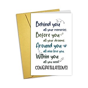 Nchigedy Cute Graduation Card for Her Him, High School or College Graduation Card, Medical Student or Nursing School Grad Gift