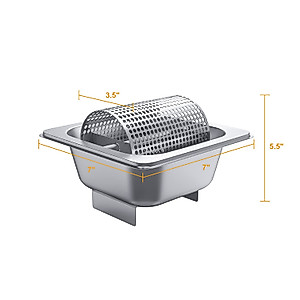 Butter Wheel for Griddle Stainless Steel Butter Spreader Wheel Butter Roller for Bread Toast Buns Corn