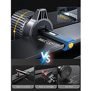 JOYROOM Car Vent Phone Mount, [ Enjoy Comfort A/C Air ] Never Blocking Vent Clip, Cell Phone Holder for Car Vent, Ultra Stable Car Cell Phone Holder for iPhone 14 13 Samsung Galaxy All Phones