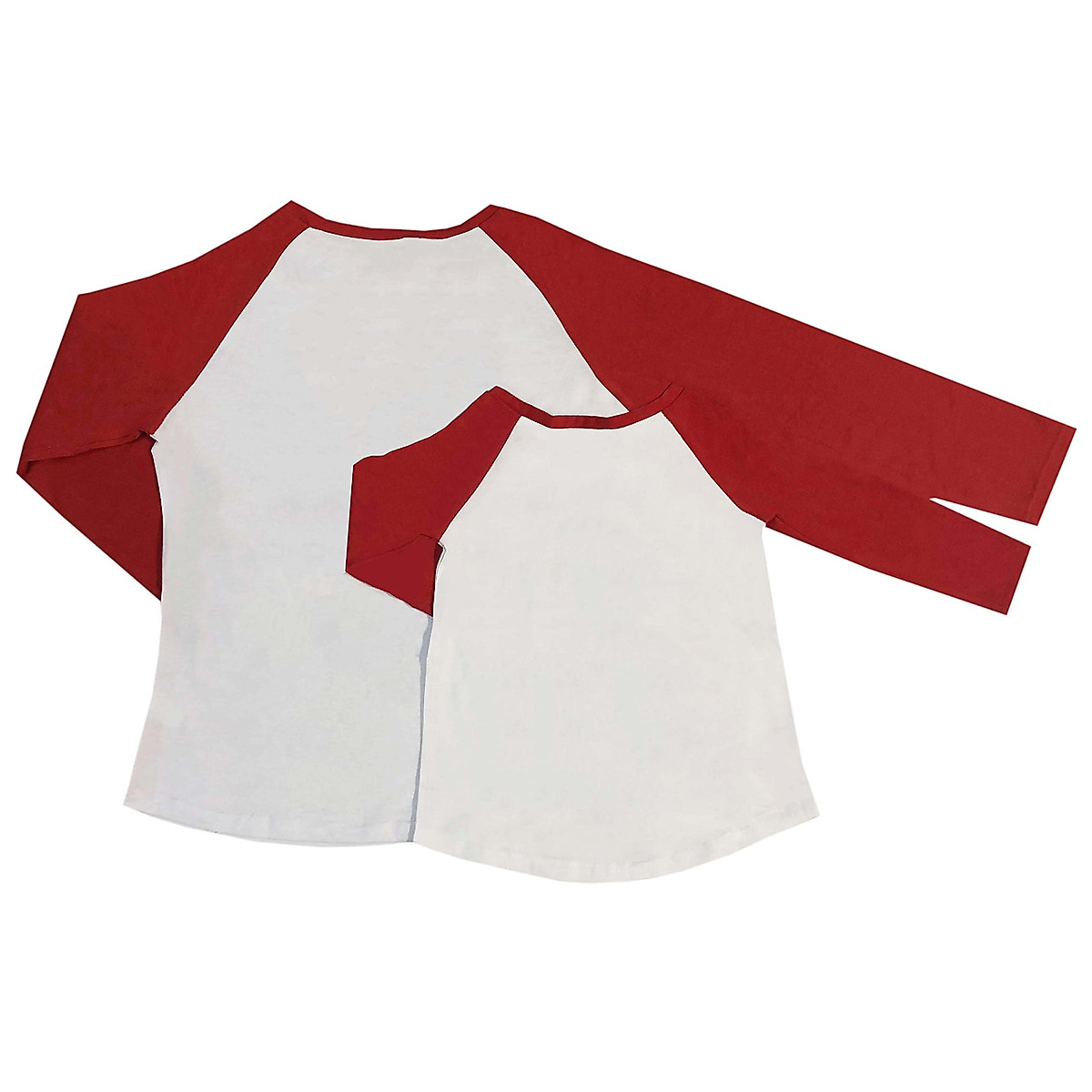 Mommy and Me Matching Outfits Family Matching Letter Print Long Sleeve T-Shirt Clothes Mother Daughter Blouse Tops(Red,Kid/XS(1-2T))