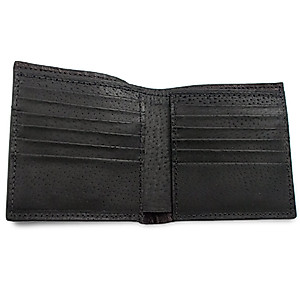 Black Genuine Alligator Skin Hipster Wallet Handmade with 12 Card Slots