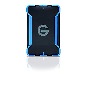 G-Technology 1TB G-DRIVE ev ATC Portable External Hard Drive with tethered USB 3.0 cable - All-Terrain Drive Solution - 0G03614-1