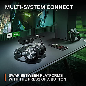 SteelSeries Arctis Nova Pro Wireless Xbox Multi-System Gaming Headset - Premium Hi-Fi Drivers - Active Noise Cancellation Infinity Power System - Stealth Mic - Xbox, PC, PS5, PS4, Switch, Mobile