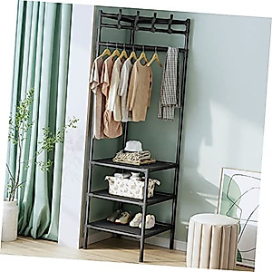 Zerodeko Corner Coat Rack Drying Rack for Clothing Standing Garment Rack Heavy Duty Clothes Rack Freestanding Garment Rack Clothing Garment Rack Laundry Drying Rack Wardrobe Rack Coat Racks