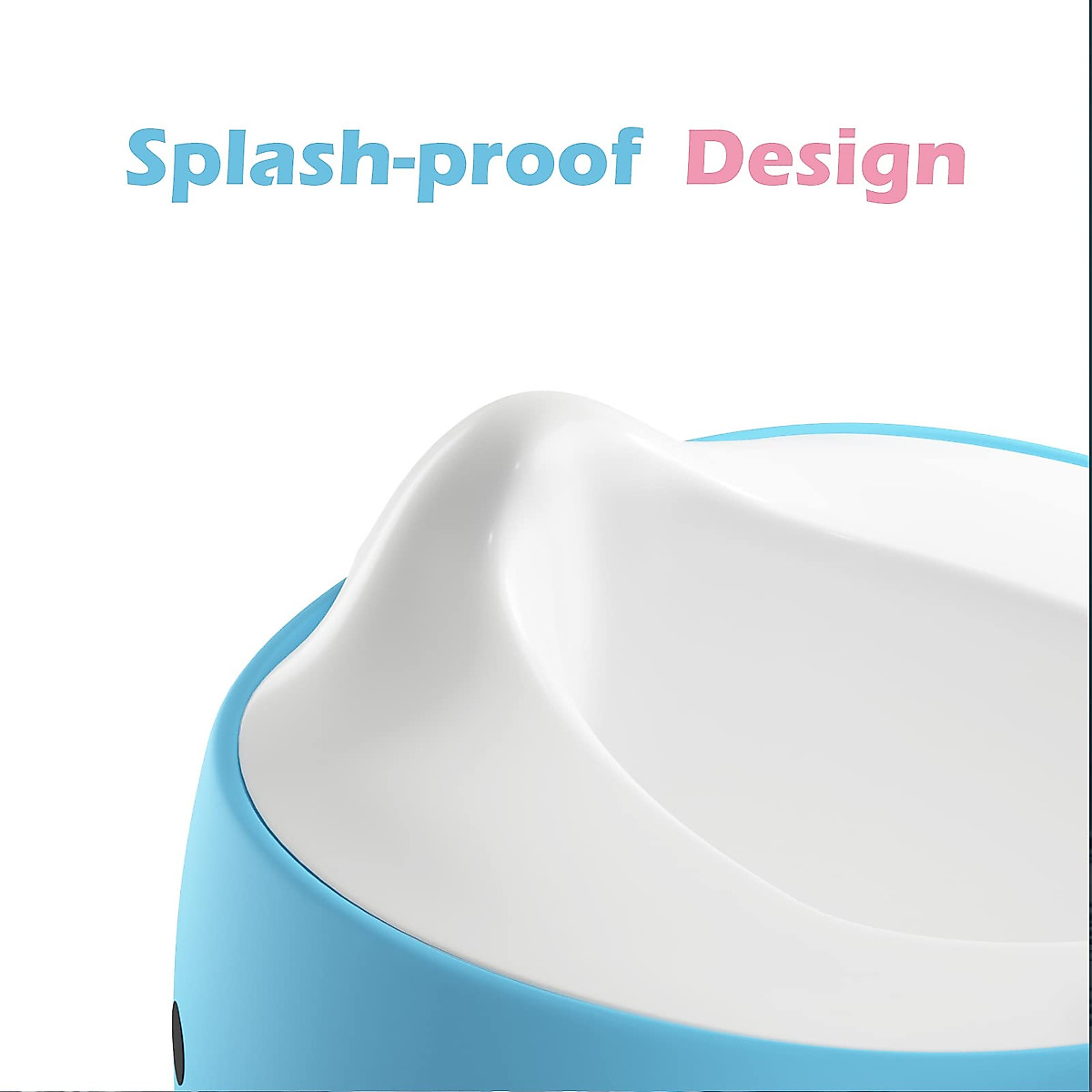 Dchola Baby Potty Training Toilet 2 in 1 Baby Transition Toilet Chair, Baby Seat with Splash Guard, Anti-Slip for 1 2 3 Year Old Toddlers & Kids Boys Girls Indoor & Outdoor(Blue)