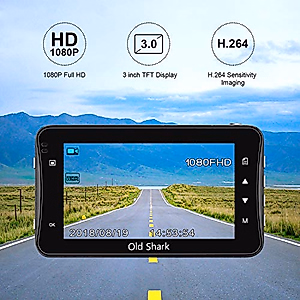 Dash Cam 1080P Full HD 3 Inch Dashboard Camera Car Recorder with 32GB Card 170°Wide Angle Dashcam Driving Loop Recording G-Sensor