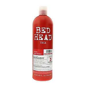 TIGI Bed Head Urban Anti+dotes Resurrection Conditioner, Damage Level 3 - For Weak Brittle Hair, Boosts & Strengthens Hair, Deep Hydration Therepy, 25.36 oz (Pack of 3)