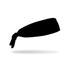 JUNK Brands Sports Headband, Jet Black, Regular, (1070)