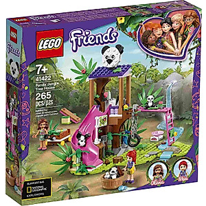 LEGO Friends Panda Jungle Tree House 41422 Building Toy; Includes 3 Panda Minifigures for KidsWho Love Wildlife Animals Friends Mia and Olivia (265 Pieces)