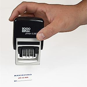 2000 PLUS 065005 Economy Message Dater, 4 Messages, Red/Blue, 1 3/4 x 15/16