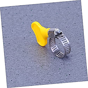 TEHAUX 100pcs Worm Drive Clamp Gear Clamp Gears Gears Gears Hose Band Hose Clip Drive Pipes Heavy Duty Clamps Worm Clamp Hose Clamps Stainless Steel Home Use Clamp American Style Pipeline