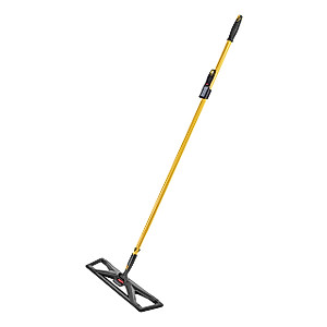 Rubbermaid Commercial Products Maximizer Quick-Change Fixed Dust Mop Handle, Yellow (2018823)