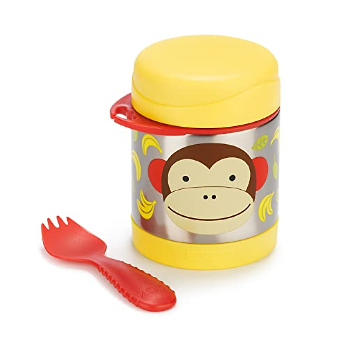 Skip Hop Insulated Baby Food Jar, Zoo, Monkey(Discontinued by Manufacturer)
