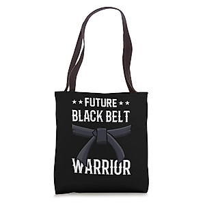 Future Black Belt Warrior Training Belts Martial Arts Mma Tote Bag