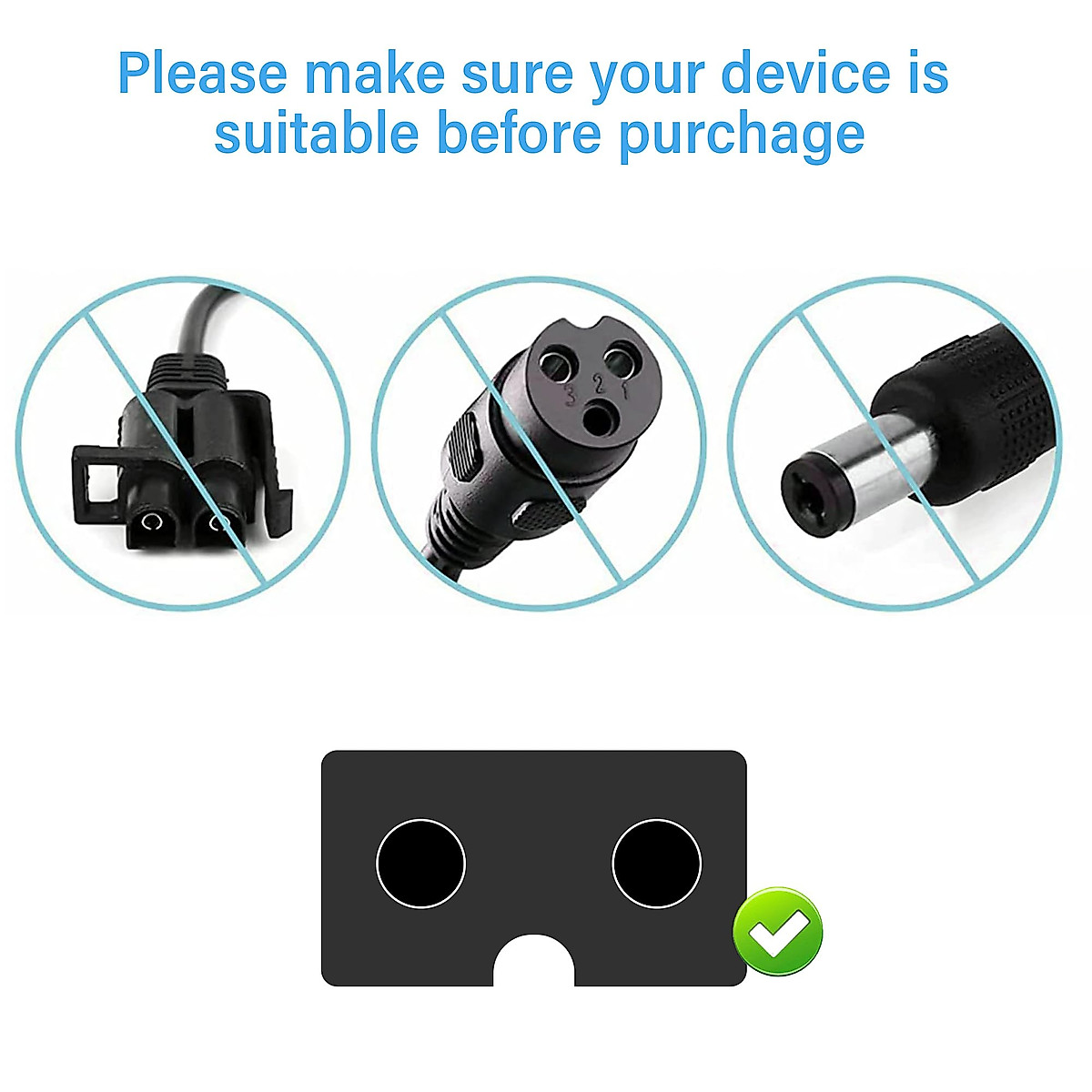 Digipartspower 2-Prong 12.6V AC Adapter for Aiper Seagull Plus Cordless Robotic Pool Cleaner Power DC Charger