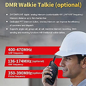 CONQUEST 5G Rugged Smartphone, S23 Unlocked Cell Phone with PTT Button, Android 12, 6.58'' Screen, 12GB+256GB, 10000mAh Battery, 108MP Main Cam, Dual SIM, NFC (Red-DMR)