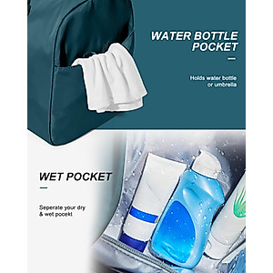 Gym Bags Womens Mens with Shoes Compartment and Wet Pocket Travel Duffel Bag for Women for Plane Sport Gym Tote Bags Swimming Yoga Waterproof Weekend Overnight Bag Carry on Bag Hospital Holdalls