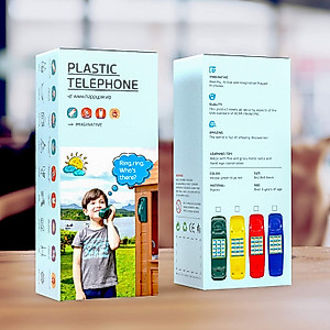 HAPPYPIE Toy Phone for Kids Swing Set Phone Pretend Phones and Learning Education Phone Plastic Telephone Creative Children Play Phone for Toddlers Baby Cell Phone Playhouse Phone (Green)