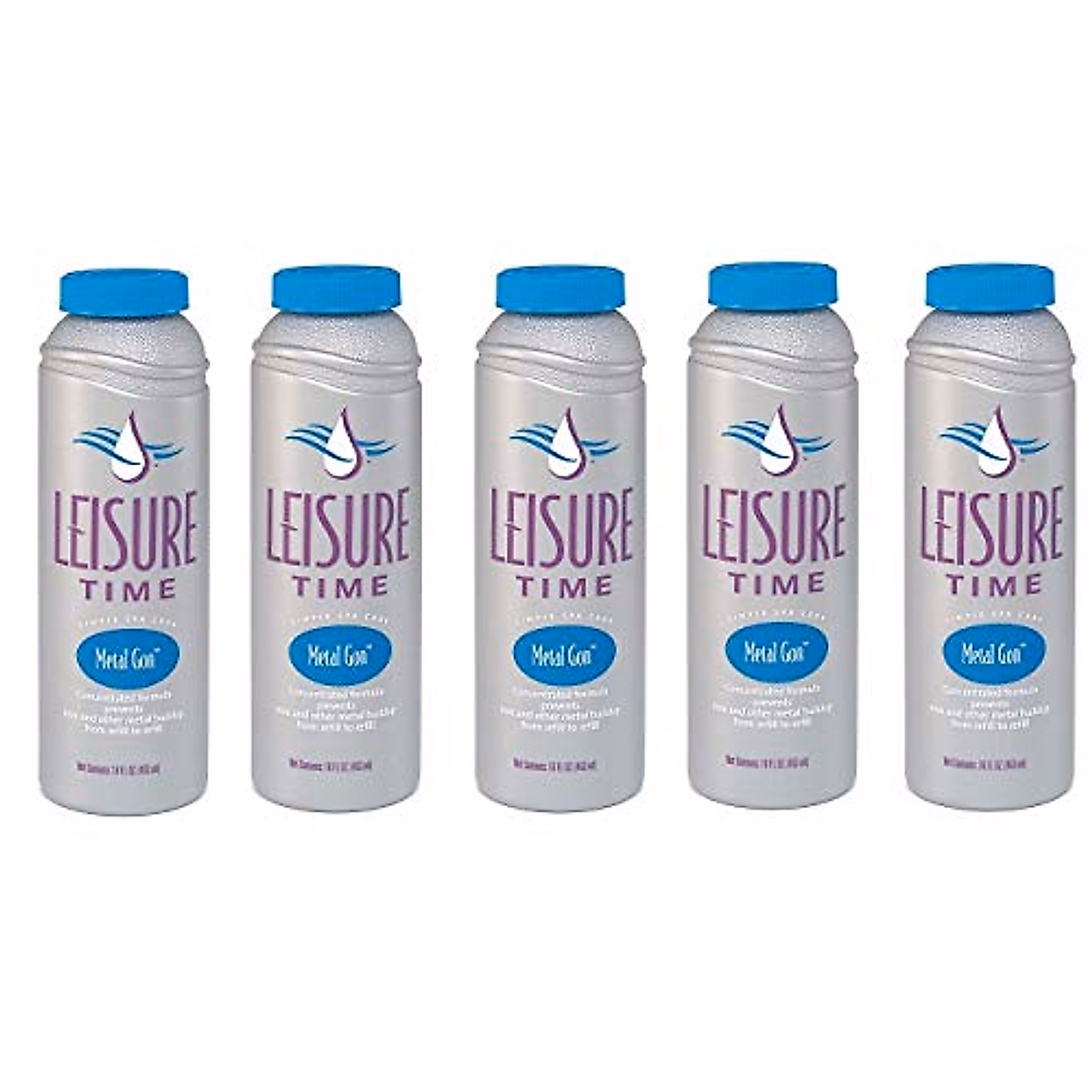 LEISURE TIME D Metal Gon Protection for Spas and Hot Tubs, 16 fl oz (Fіvе Расk)