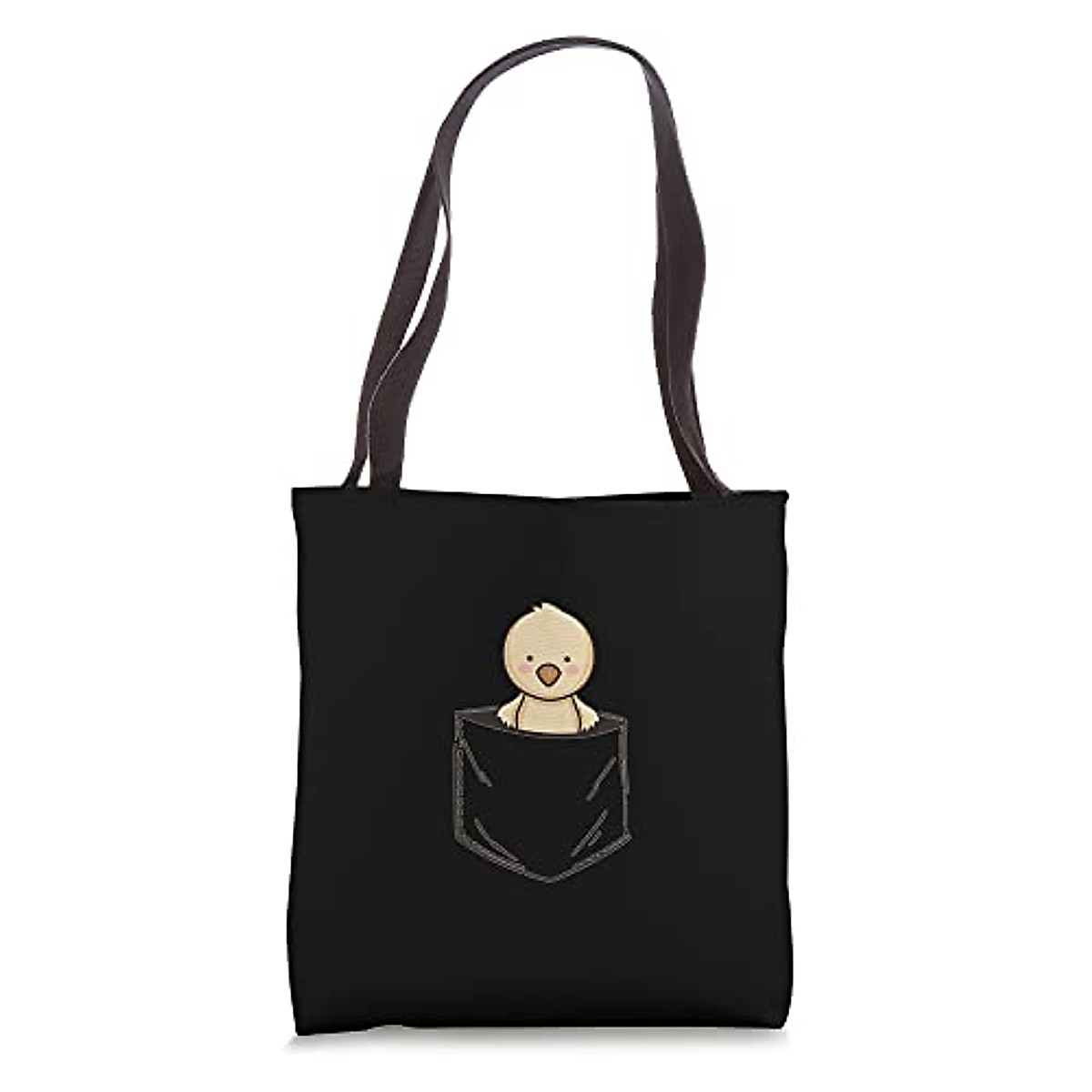 Pocket Animal Cute Chick Chicken in a Pocket Tote Bag