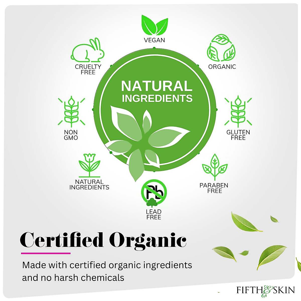 Fifth & Skin BOTANICAL Lipstick (SWEET PEA) | Made in USA | Vegan | Natural | Organic | Cruelty Free | Paraben Free | NO Lead | Moisturizing Color that's Good for your Lips!