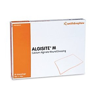 Smith and Nephew Algisite M-Calcium Alginate Dressing 4 Inches X 4 Inches - 10 Ea