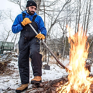 RefrigiWear Men's Iron-Tuff High-Bib Overalls, -50°F (-46°C), Size 34x32 in Medium Tall (0385R), Navy