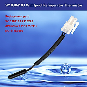w10384183 refrigerator temperature sensor for whirlpool wpw10384183 ps11753996 2118228