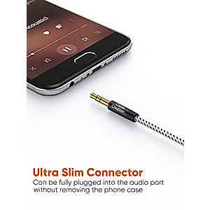 CableCreation 3.5mm Cable(6 Ft/1.8M) 3.5mm Audio Cable Male to Male, 1/8 Auxiliary Stereo Aux Cord Compatible with Headphones,Car,Speaker,iPods, iPads,Echo,Soundbox,Hi-Fi System.