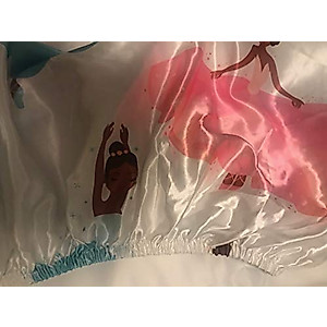 Beddings Place Satin Crib Fitted Sheet for Baby, Toddler Bed, daybed to retain Hair Moisture Size (Standard Crib Sheet, Ballerina)