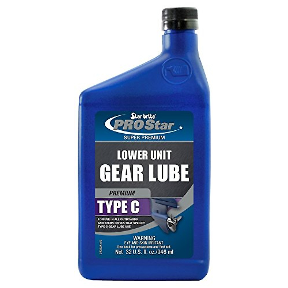 STAR BRITE PRO Star Premium Type C Lower Unit Gear Lube - High Performance Lubricant for Johnson, Evinrude, OMC Outboards & Sterndrives - 32 OZ (027332)