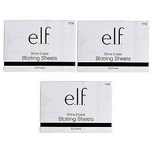 Pack of 3 e.l.f. Shine Eraser Blotting Sheets, 30 sheets (1736)3