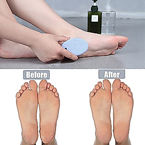 Pumice Stone 2 Pcs, Natural Lave Pumice Stone for Feet/Hand, Small Callus Remover/Foot Scrubber Stone for Men/Women by MAYKI