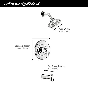 American Standard 7413508.295 Chatfield Tub/Shower Trim Kit, Brushed Nickel