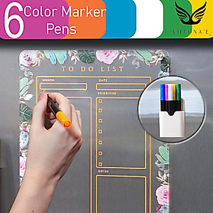 Magnetic Calendar for Refrigerator Boho, Fridge calendar magnet, Refrigerator calendar, Clear calendar for fridge