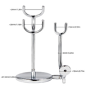 CCbeauty Shaving Brush and Bowl Kit for Men, 3-IN-1 Wet Shave Brushes Set with Stainless Steel Shaving Cup Mug 3.23'', Safety Razor Stand Holder Birthday Fathers Day