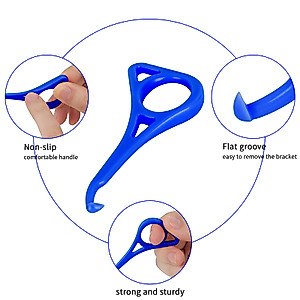 Clear aligner removal tool-invisible removable braces, invisible aligner remover-aligner remover-fixer remover (dark blue + pink)